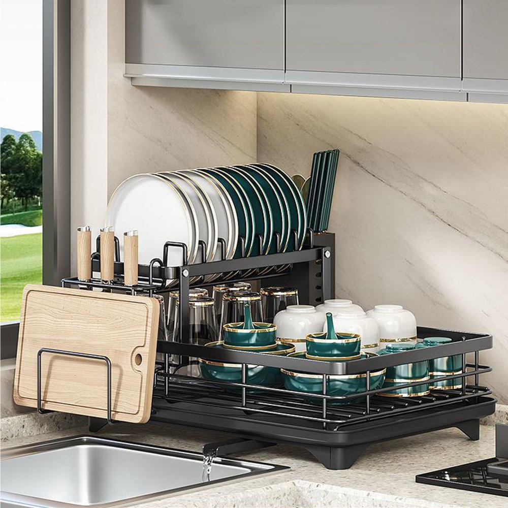 suming Stainless Steel Two Tier Dish Rack | Wayfair