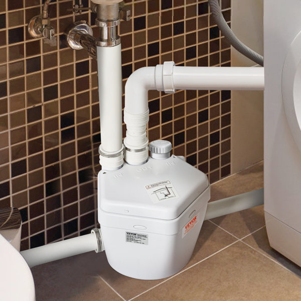 VEVOR Utility Sink Pump Laundry Sink Drain Pump System 1/3 HP 1500 ...