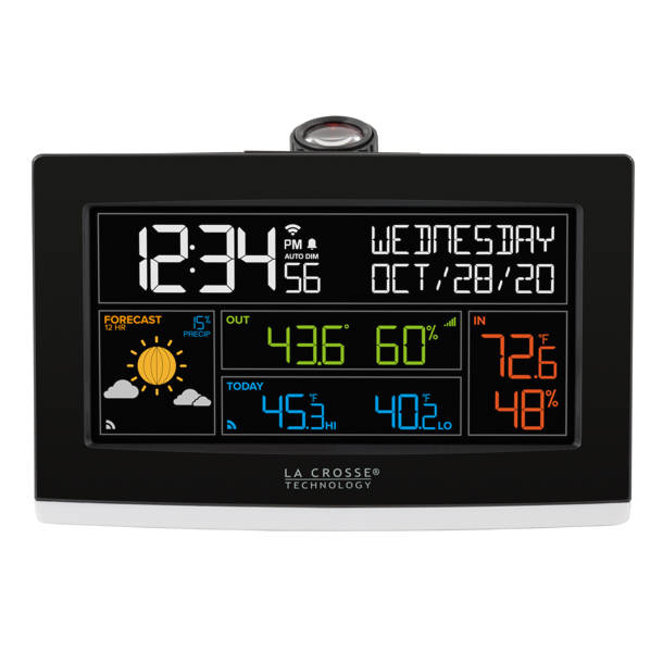 Jensen Digital Mechanical Tabletop Clock with Alarm in Black & Reviews ...