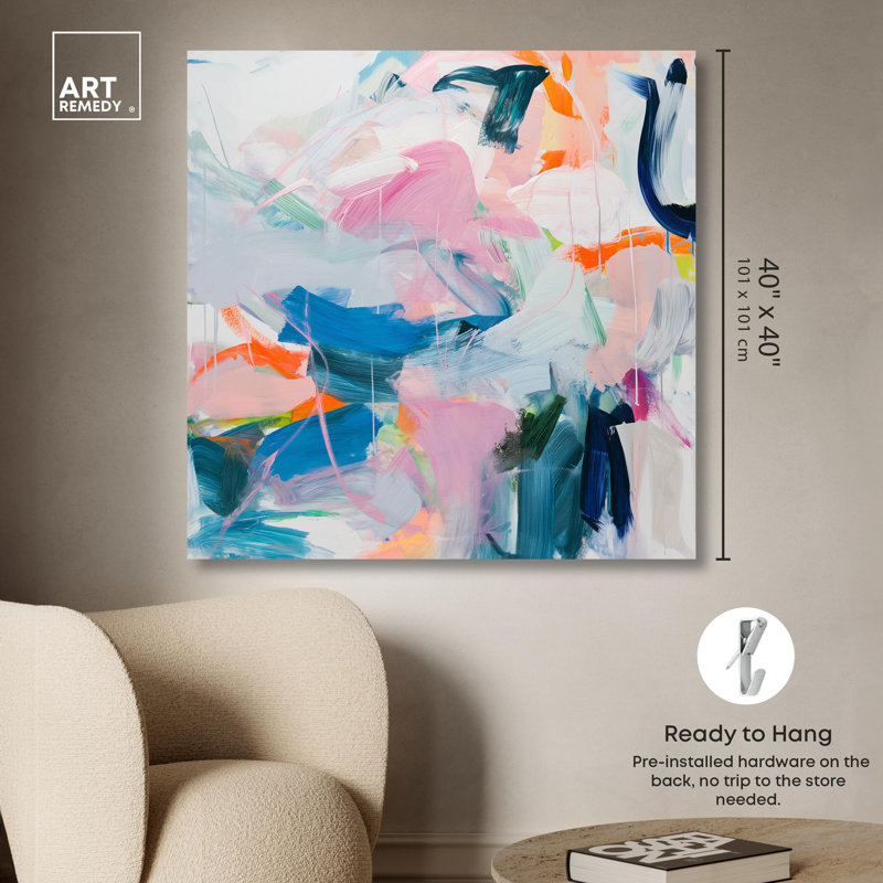 Art Remedy Enigma in Paint II Canvas Modern Colorful Art by Art Remedy ...
