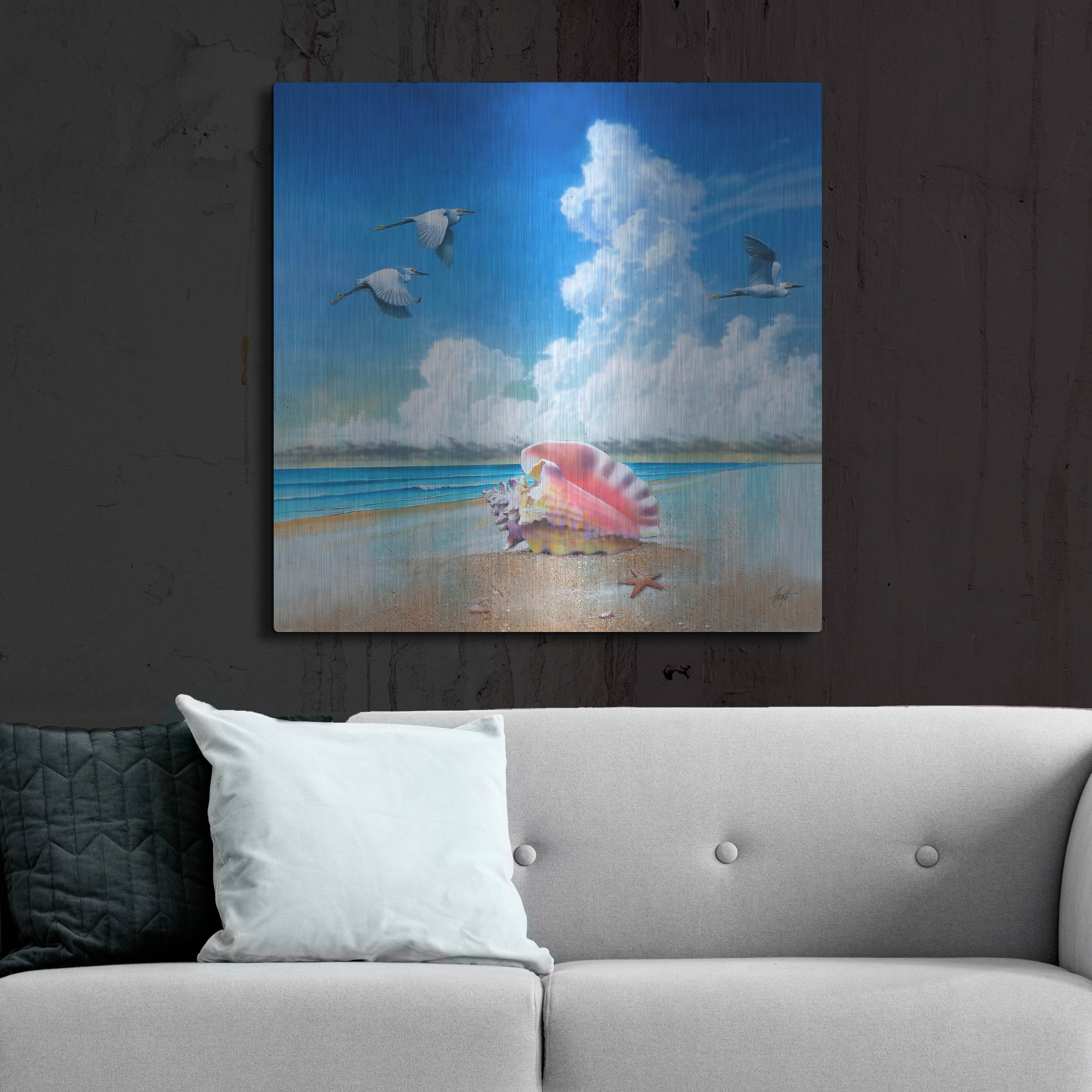 Highland Dunes Conched Out' by James Mazzotta Metal Wall Art | Wayfair