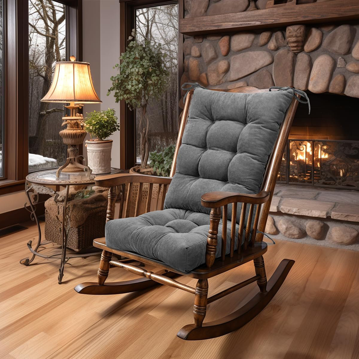 FETLOD Rocking Chair Cushion Only,Tufted Non-Slip Comfortable Rocking ...