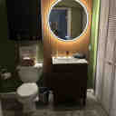 Wrought Studio™ LED Circular Smart Mirror With Adjustable Lighting And ...