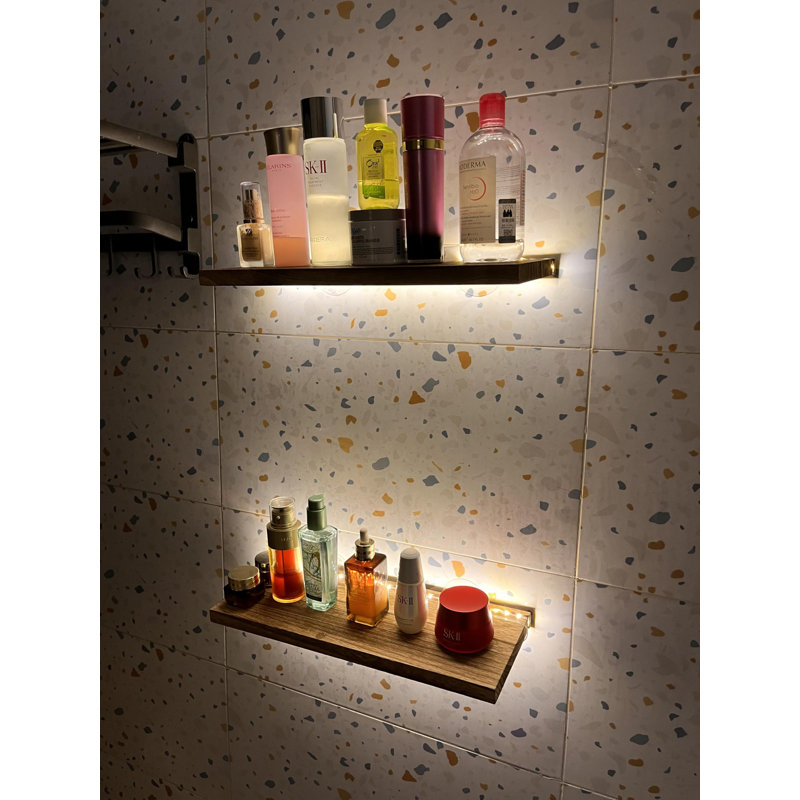 Loon Peak® Floating Shelves with LED Lights | Wayfair