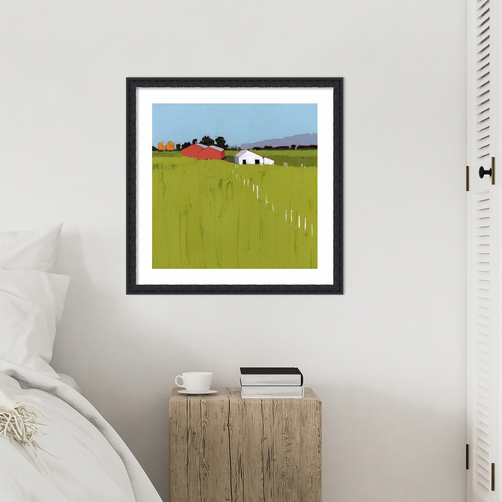 Red Barrel Studio Fenceline by Ruth Lague Wood Framed Wall Art Print ...
