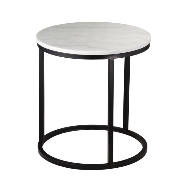 Hazelwood Home Marble Side Table & Reviews | Wayfair.co.uk