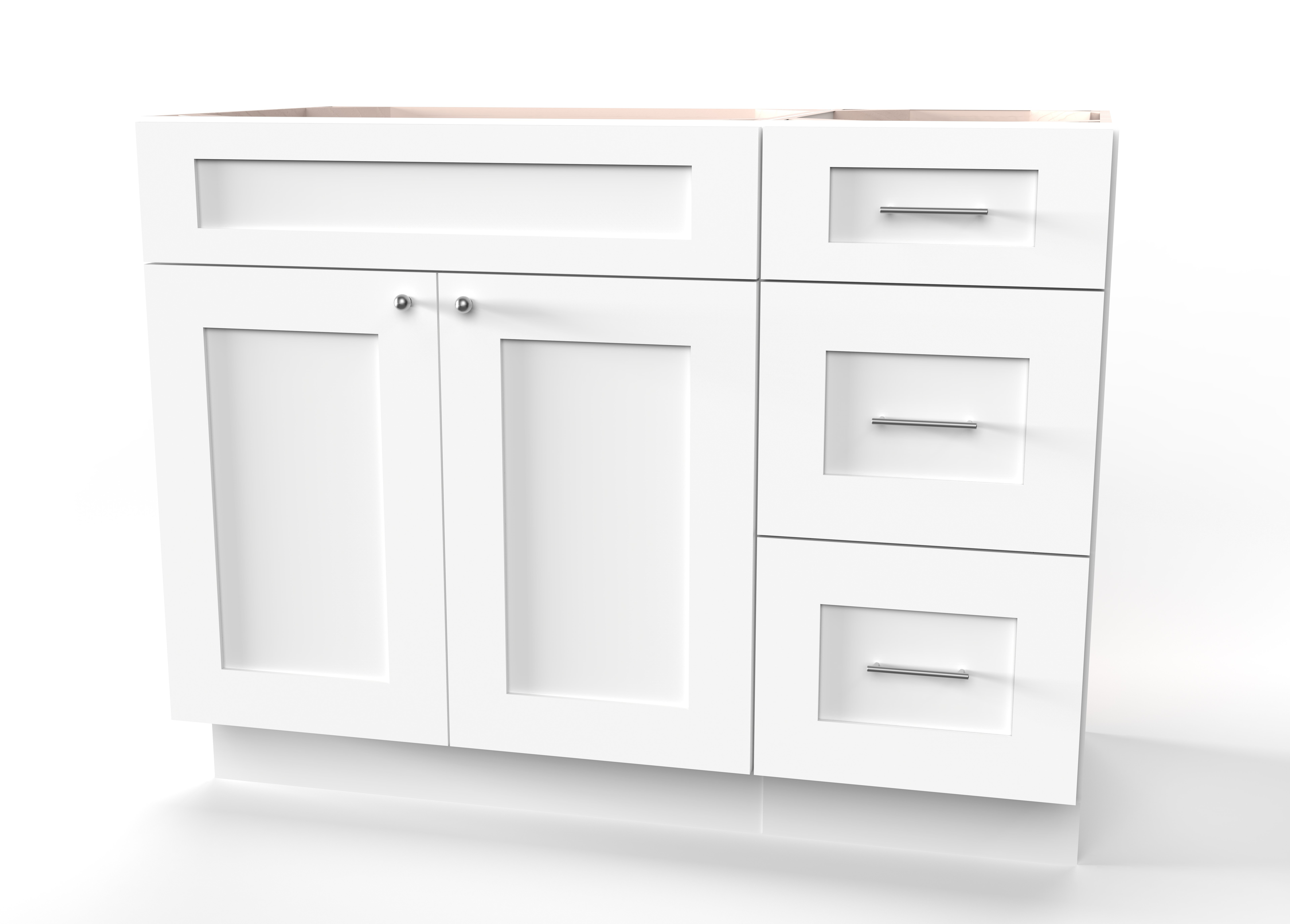 Disar 39'''' Single Bathroom Vanity With Drawer Right Base Only ...