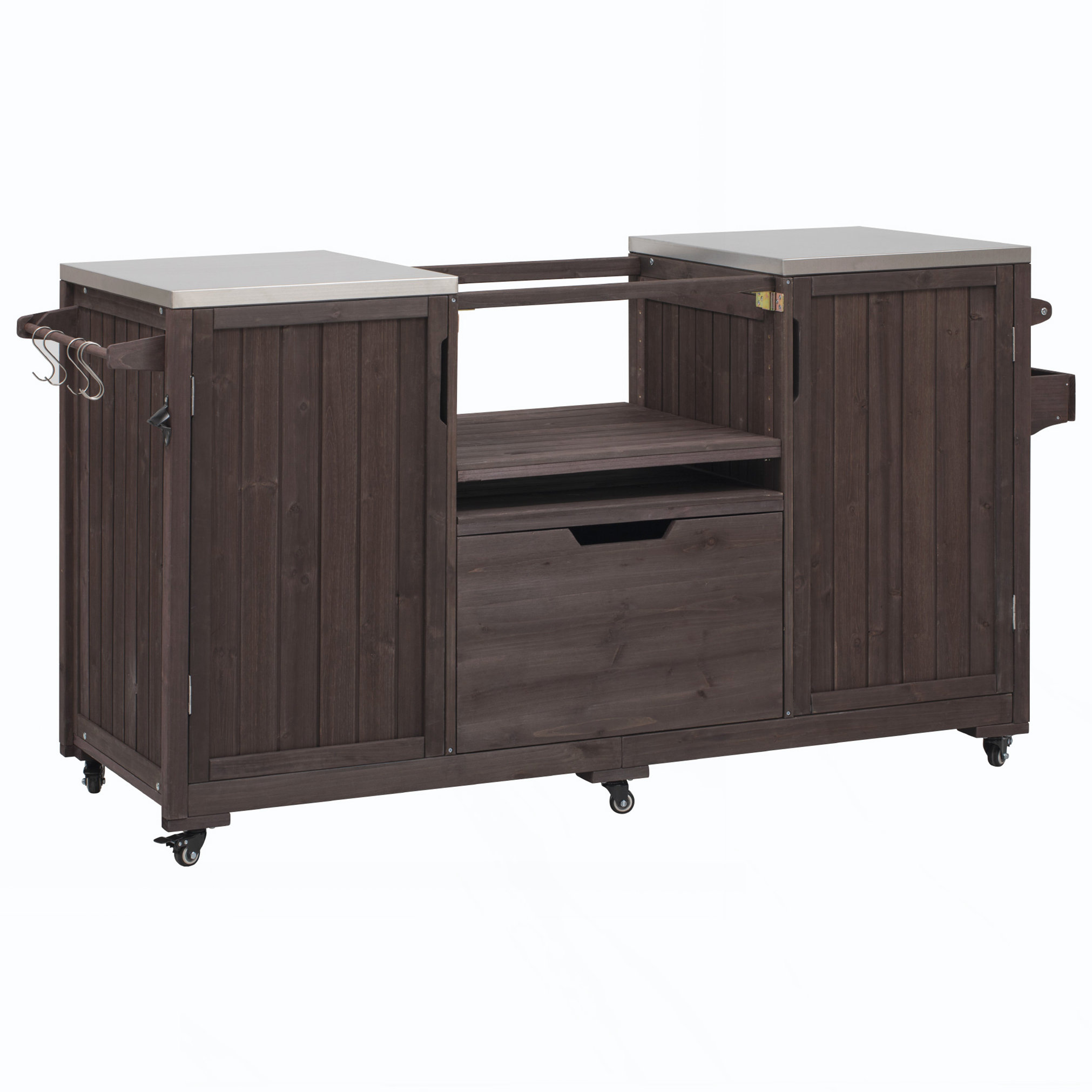 Latitude Run® 66.5" Outdoor Kitchen Island | Wayfair