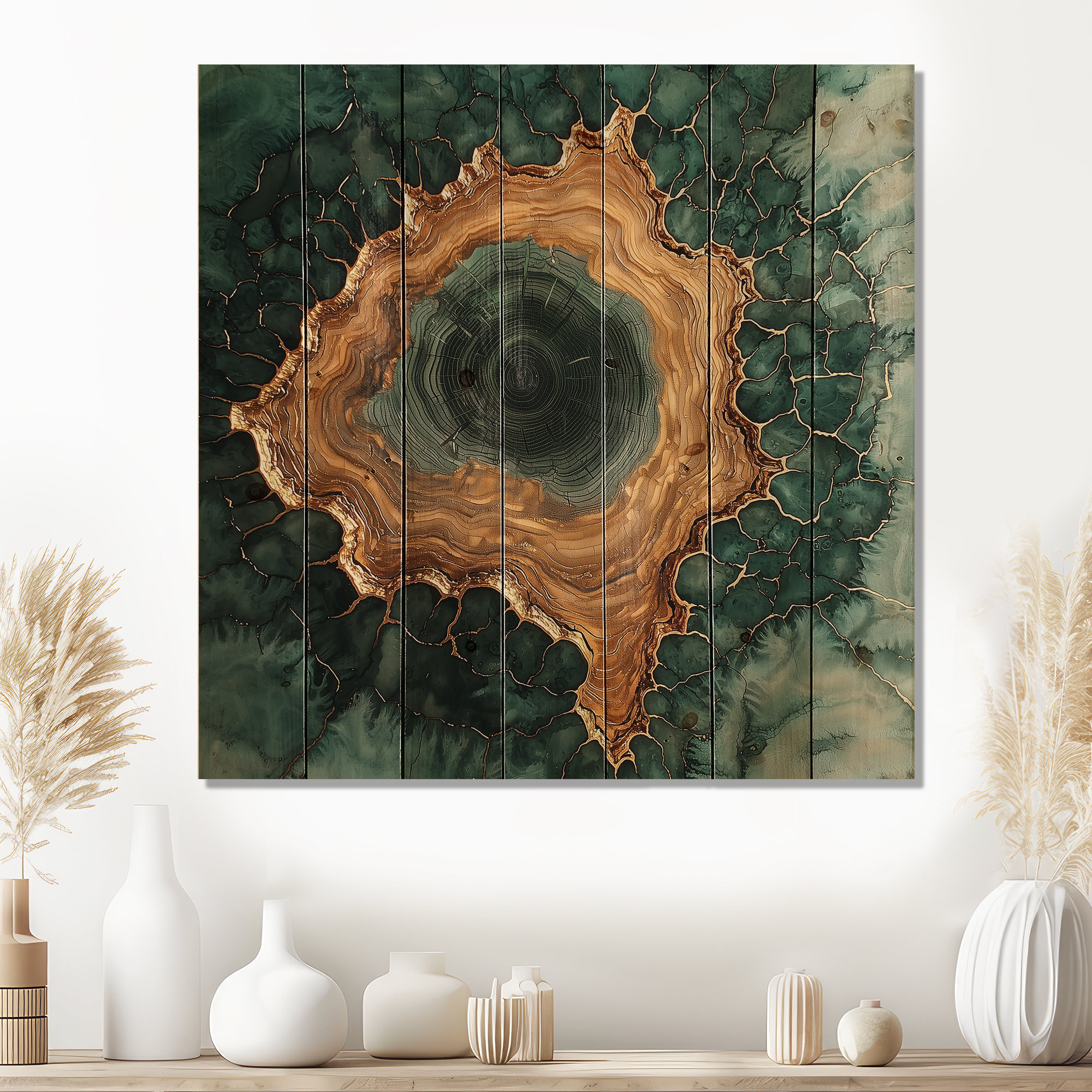 Ophelia & Co. Forest Emerald Ripples Through The Woods III - Forest ...