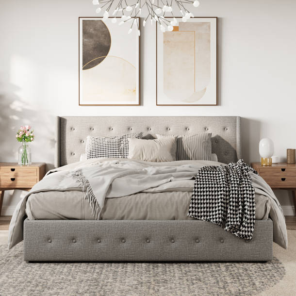 Lark Manor Anthwan 2 - Piece Upholstered Sectional & Reviews | Wayfair