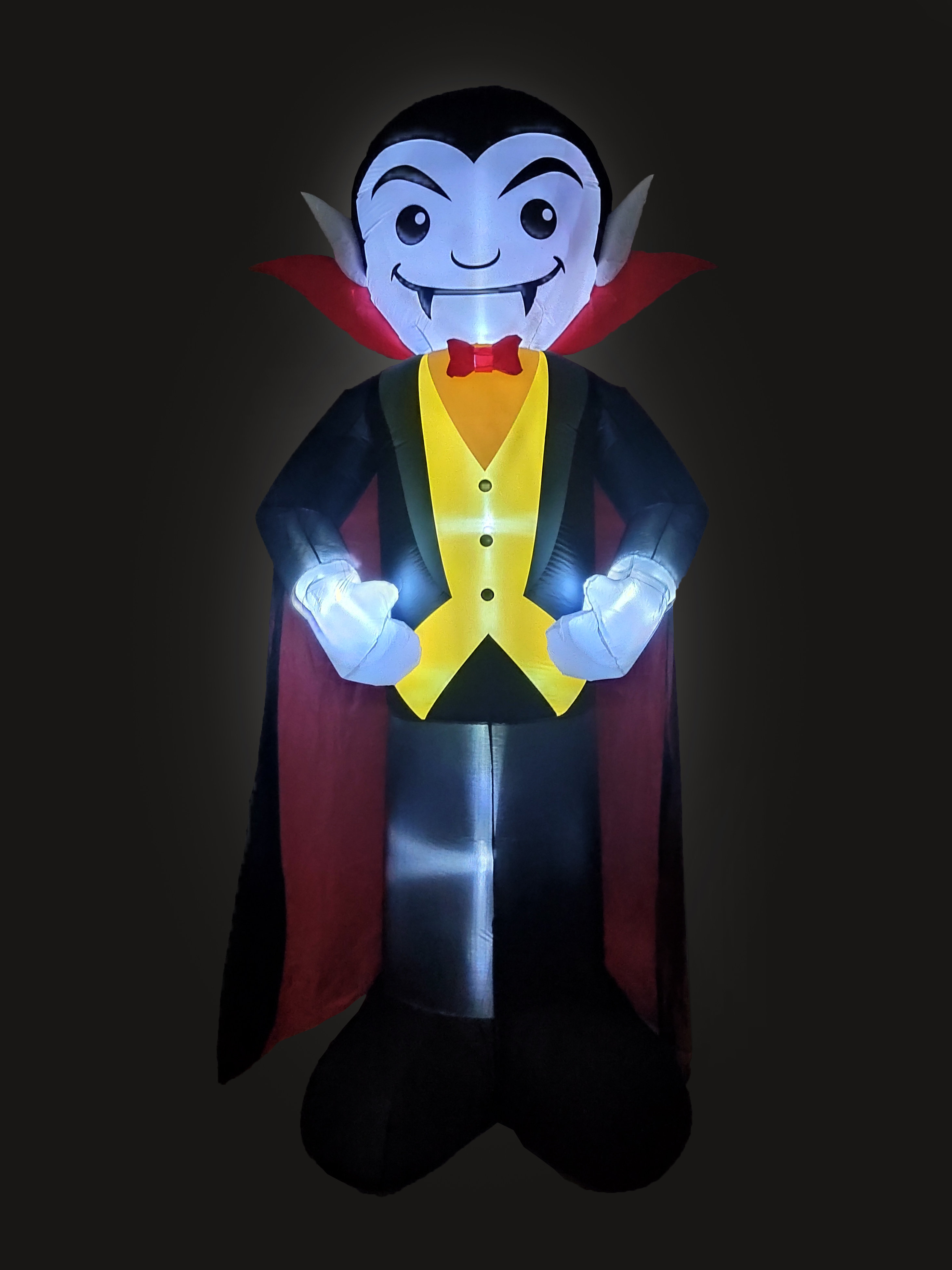 The Holiday Aisle® 12 Foot Tall Huge Happy Halloween Inflatable Vampire ...