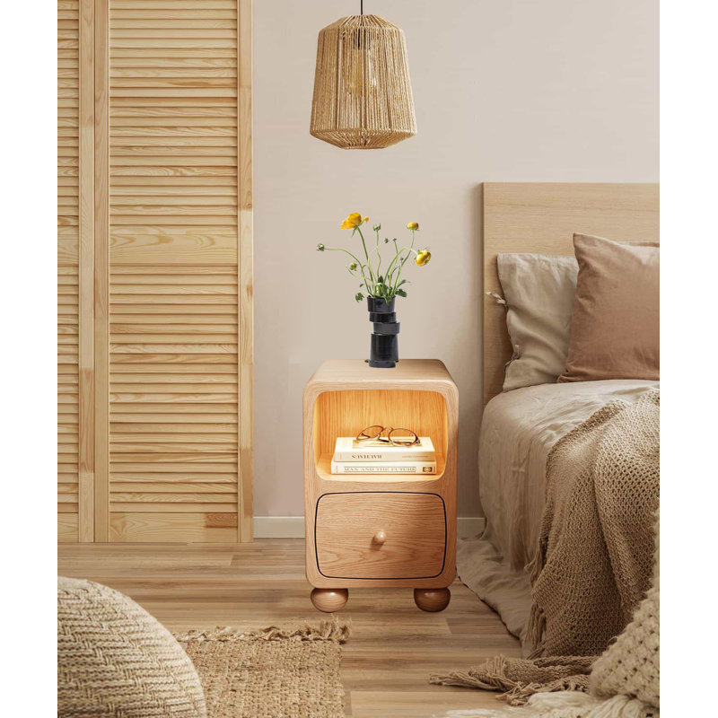 Latitude Run® Mulham Solid Wood Nightstand | Wayfair