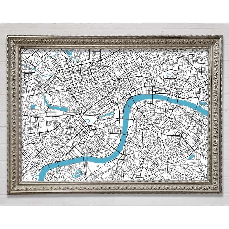 Williston Forge The Map Of London Thames 2 - Single Picture Frame ...
