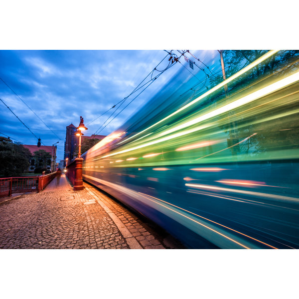 17 Stories Fast Moving Tram by 5xinc - Wrapped Canvas Print | Wayfair.co.uk