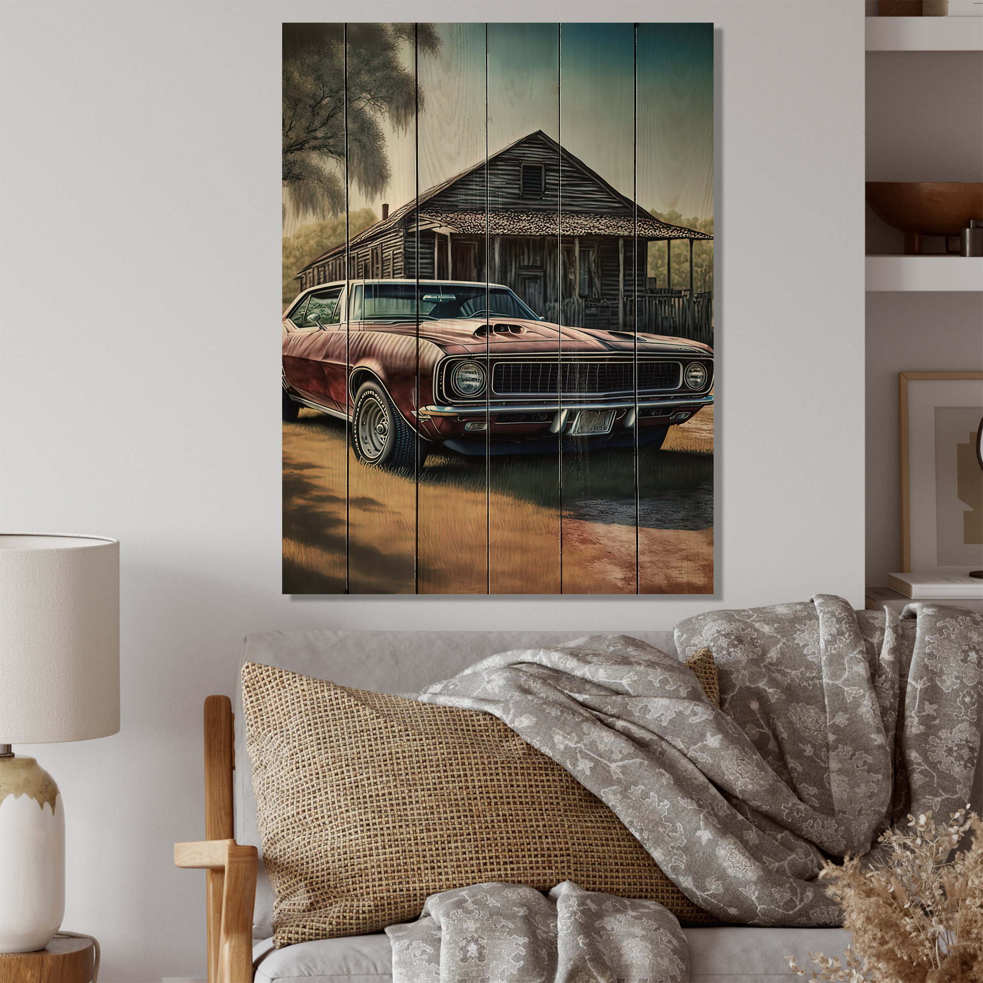 August Grove® Camero In Barn I - Barn Farm Ranch Wood Wall Decor | Wayfair
