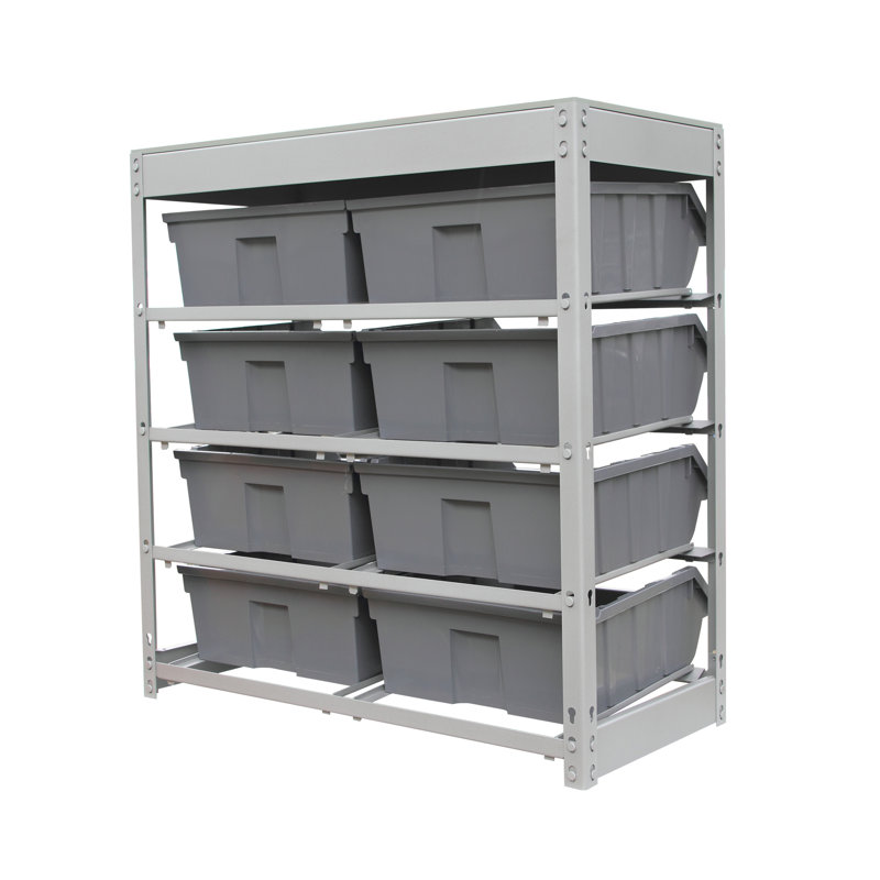 Rebrilliant Junko 33 W x 15 D x 36 H Garage Storage Bin Rack System ...
