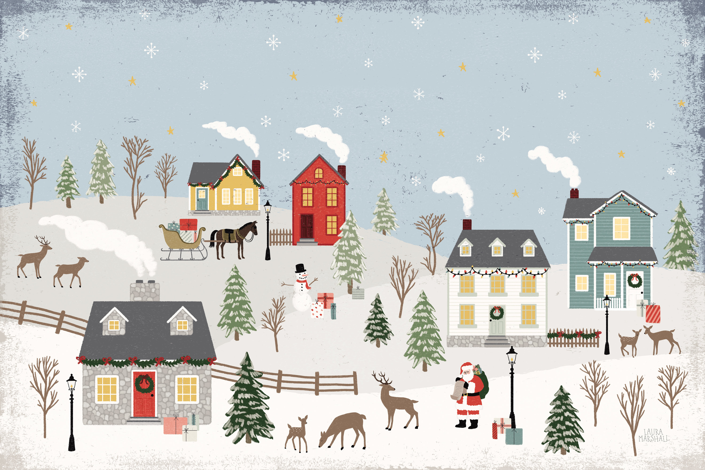 The Holiday Aisle® Janci Christmas Village II Day by Laura Marshall ...