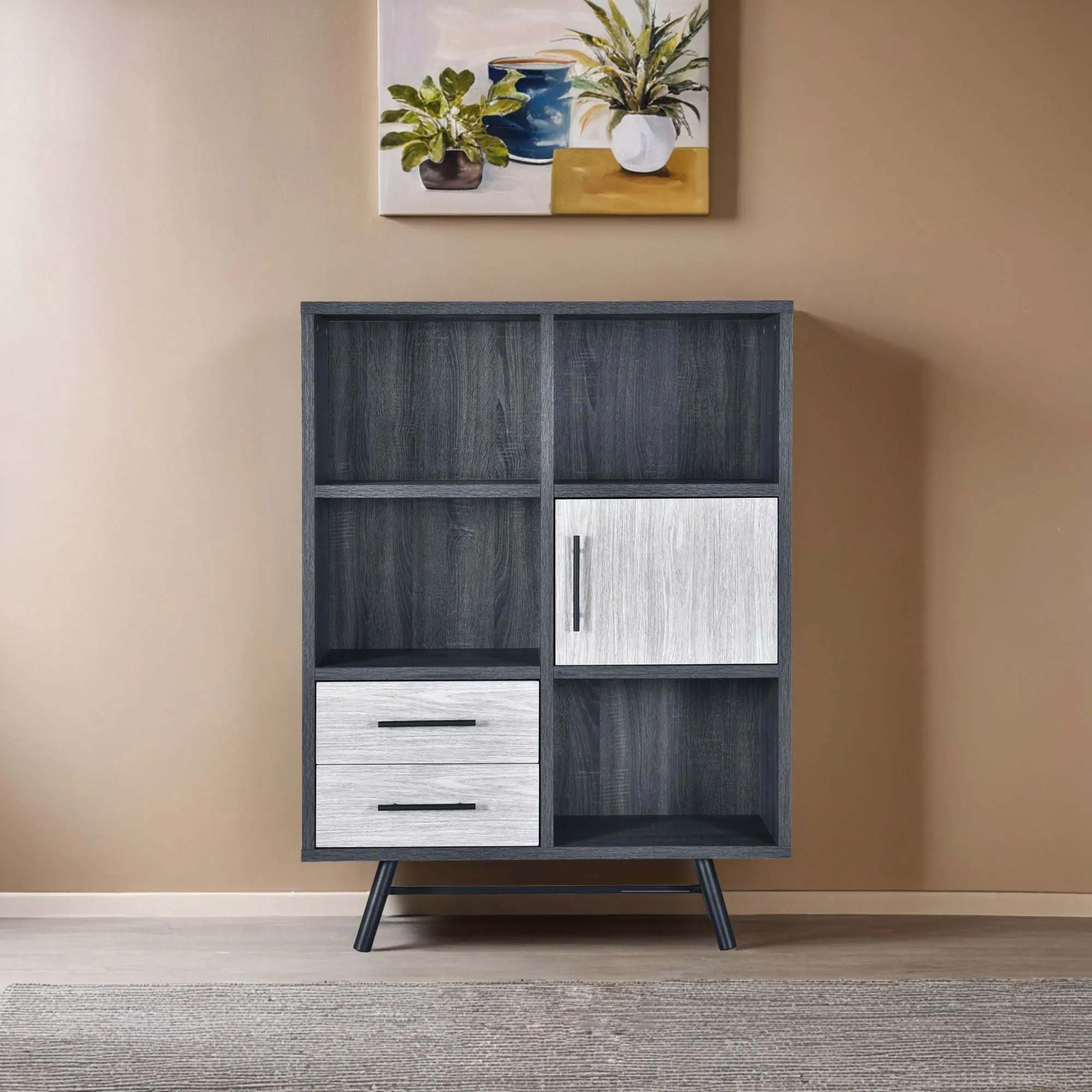 George Oliver Multi-Function Cabinet With 2 Barn Door Home Furniture ...