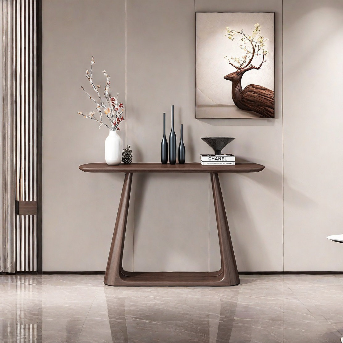 Liu's ink furniture Minimalist Solid Wood Console Table | Wayfair