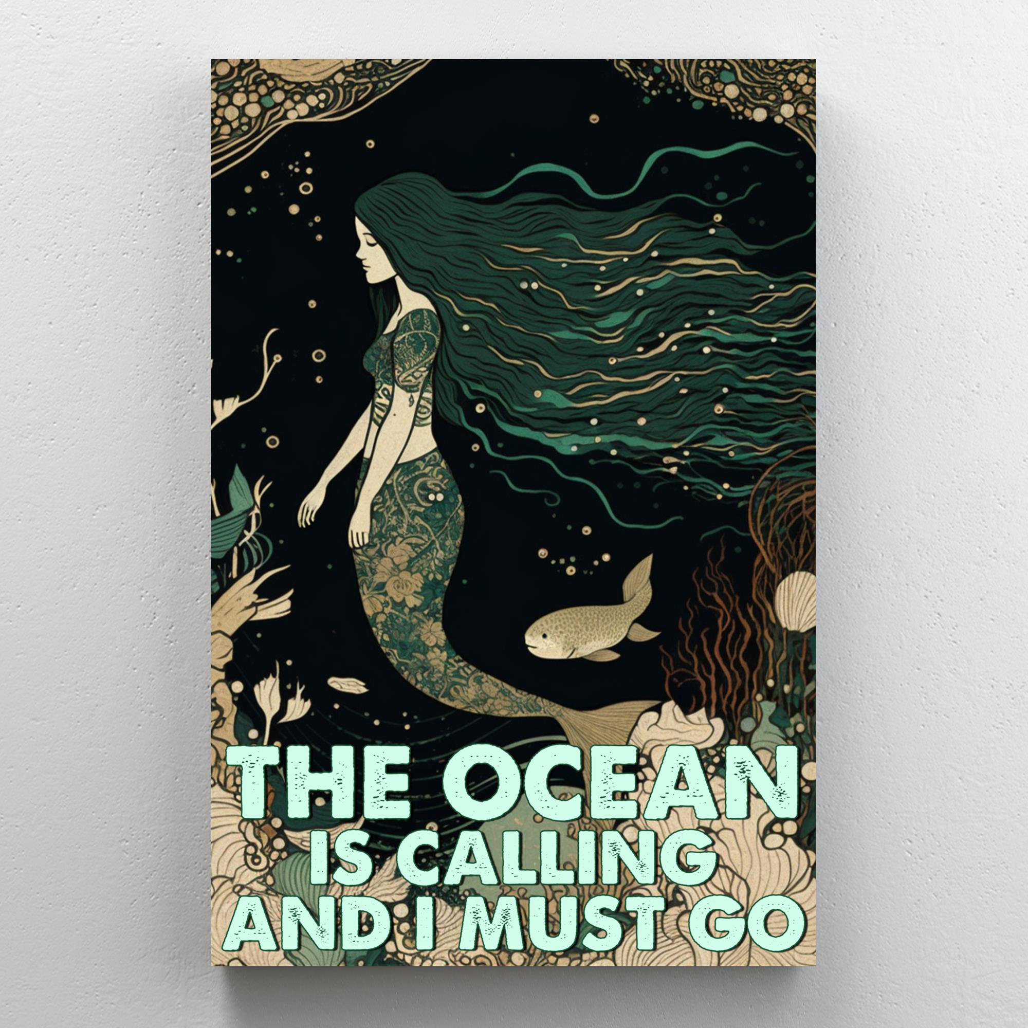 Trinx Mermaid The Ocean Is Calling On Canvas Graphic Art | Wayfair