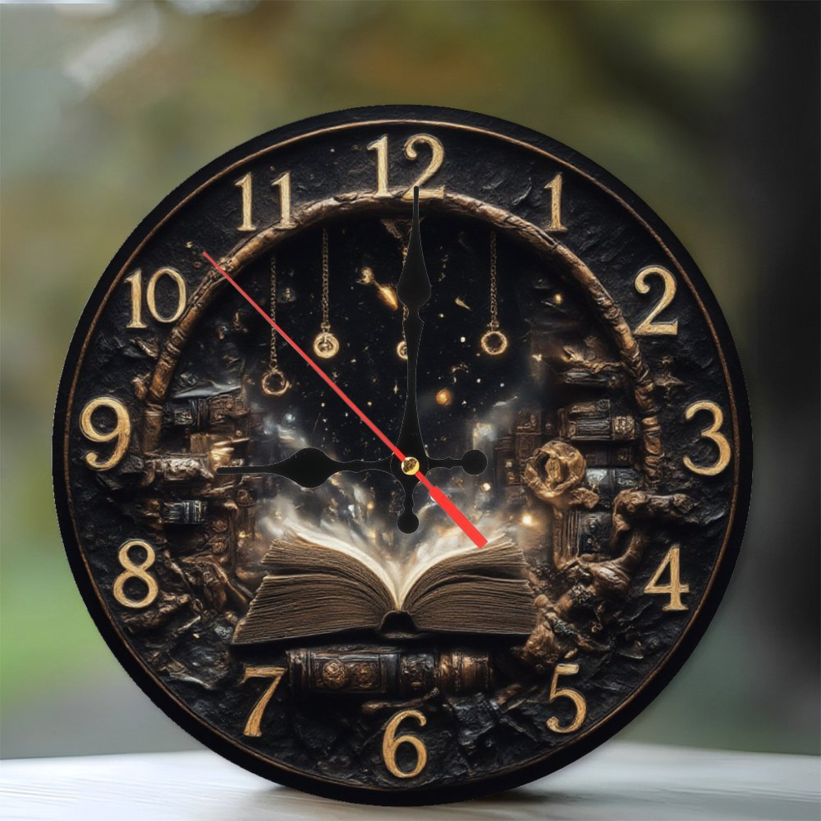 Union Rustic Clock Numbers Open Book Stars - Wayfair Canada