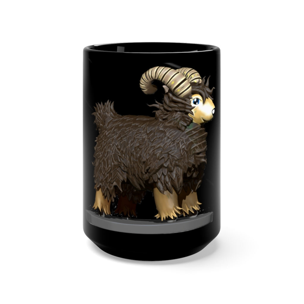 East Urban Home Halye Brown Sheep Black Mug 15Oz | Wayfair
