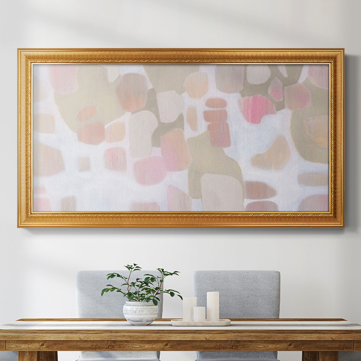 Ivy Bronx Blush Rock V - Single Picture Frame Print on Canvas | Wayfair