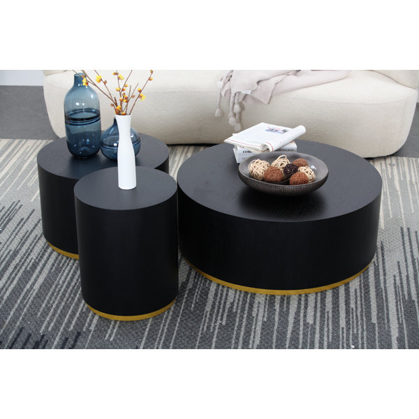 Lipoton Round Coffee Table Round Living Room Table Modern Coffee Table ...