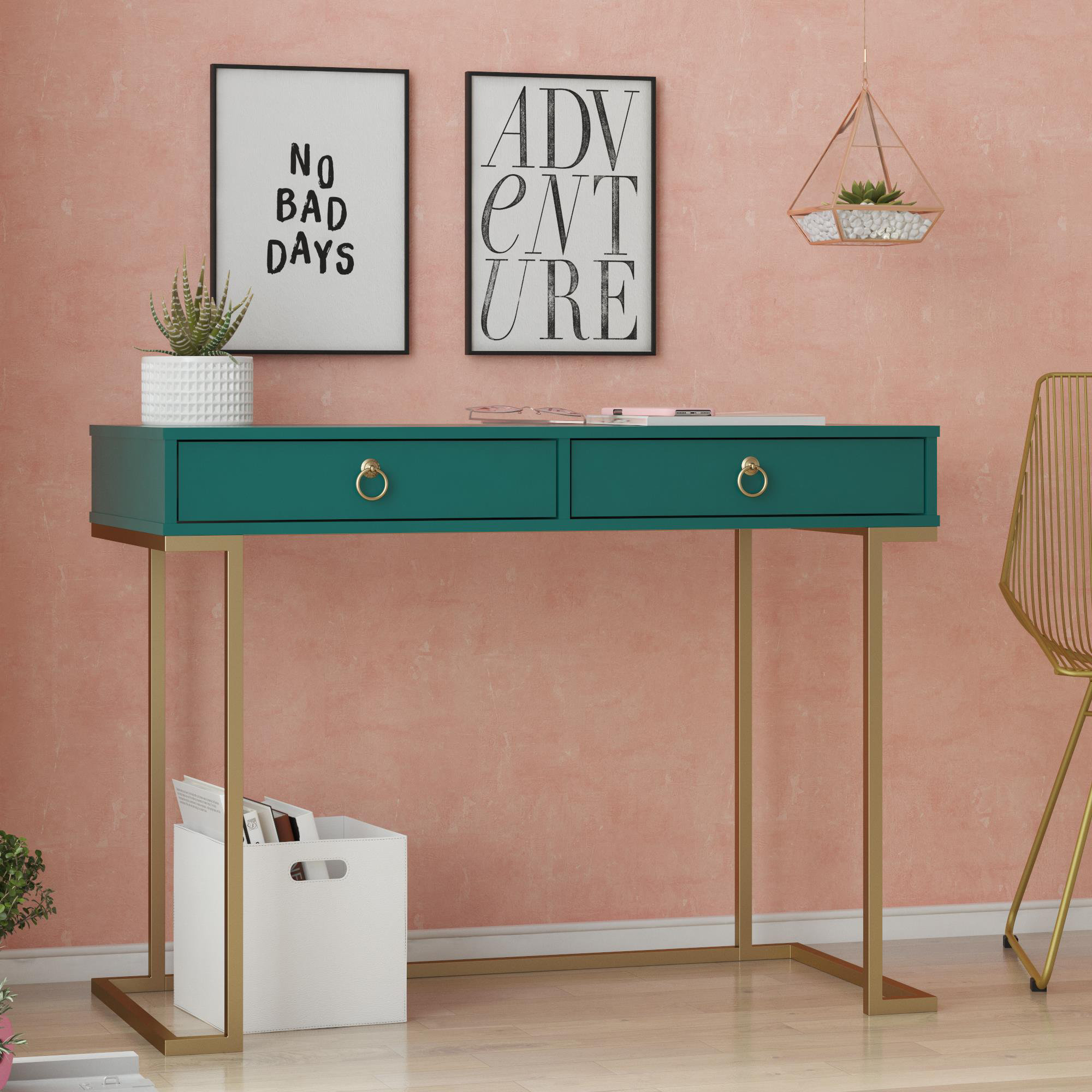 CosmoLiving by Cosmopolitan Camila 41.65'' Desk & Reviews | Wayfair