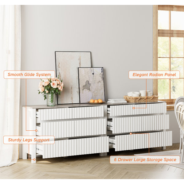 Latitude Run® Razeena 12 - Drawer Dresser | Wayfair