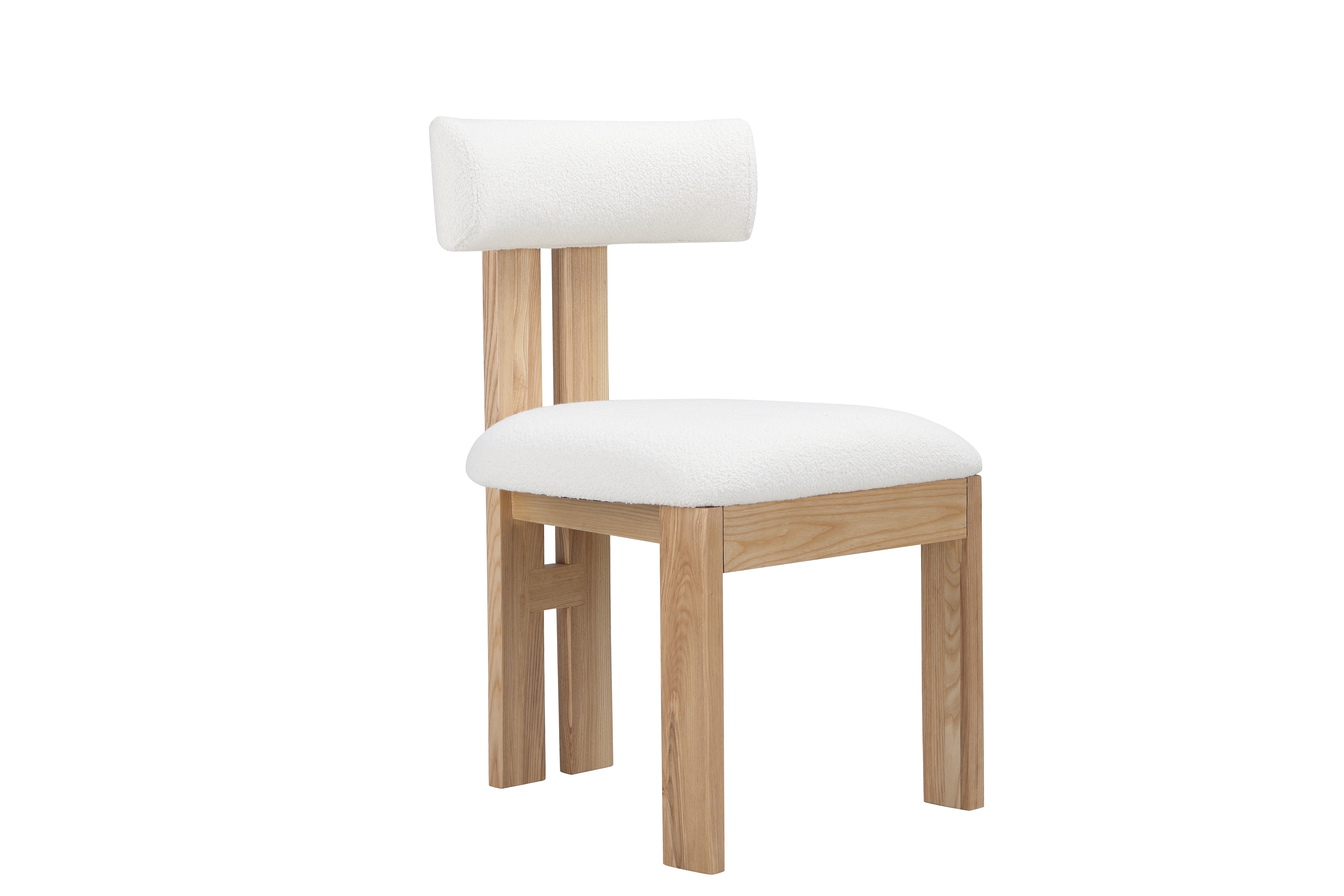 Corrigan Studio® Teddy Chair Boucle White | Wayfair