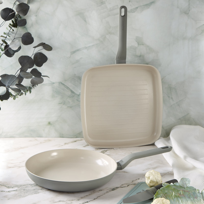 BergHOFF Balance 2Pc Nonstick Ceramic Specialty Cookware Set, Recycled ...