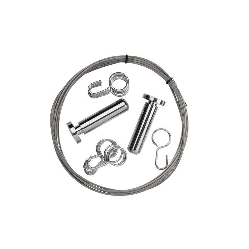 Croydex Wireline 118" Adjustable Straight Tension Shower Curtain Rod ...