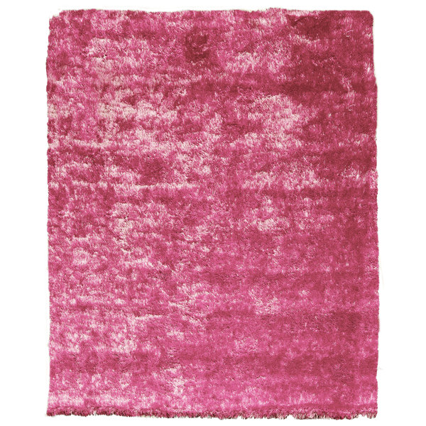 Home Mart Goods Handmade Shag Light Pink Area Rug | Wayfair