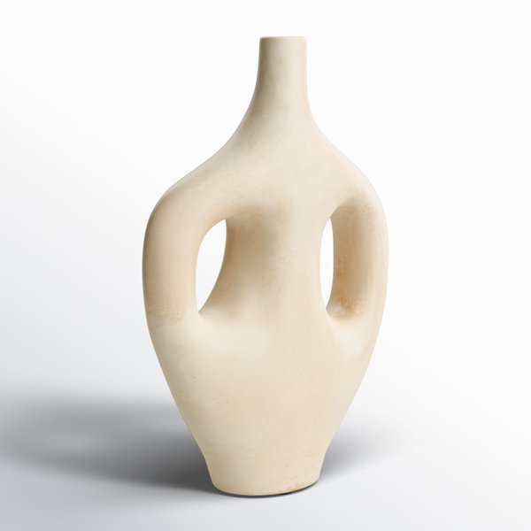 AllModern Paper Mache Abstract Double Handle Decorative Vase | AllModern