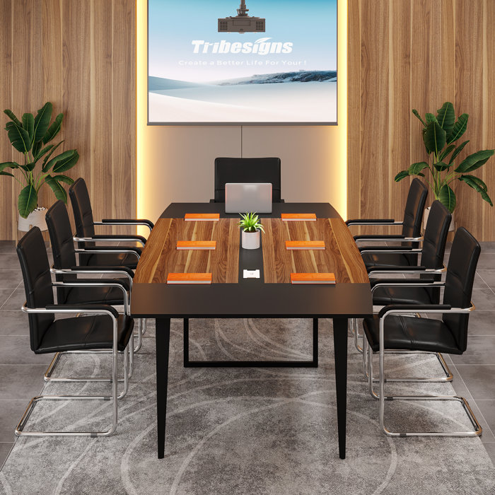 Inbox Zero Billey 94.48'' Rectangle Conference Table & Reviews | Wayfair