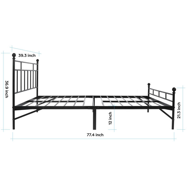 Red Barrel Studio® Resendiz Metal Bed & Reviews | Wayfair