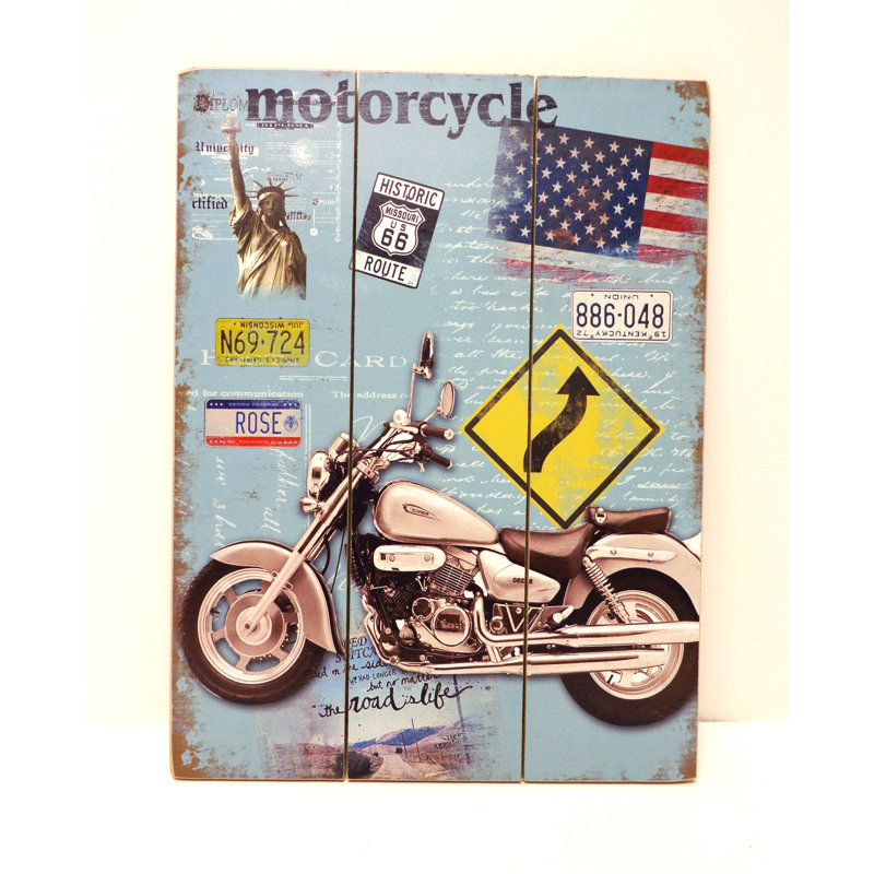 Williston Forge Motorcycle wall décor | Wayfair