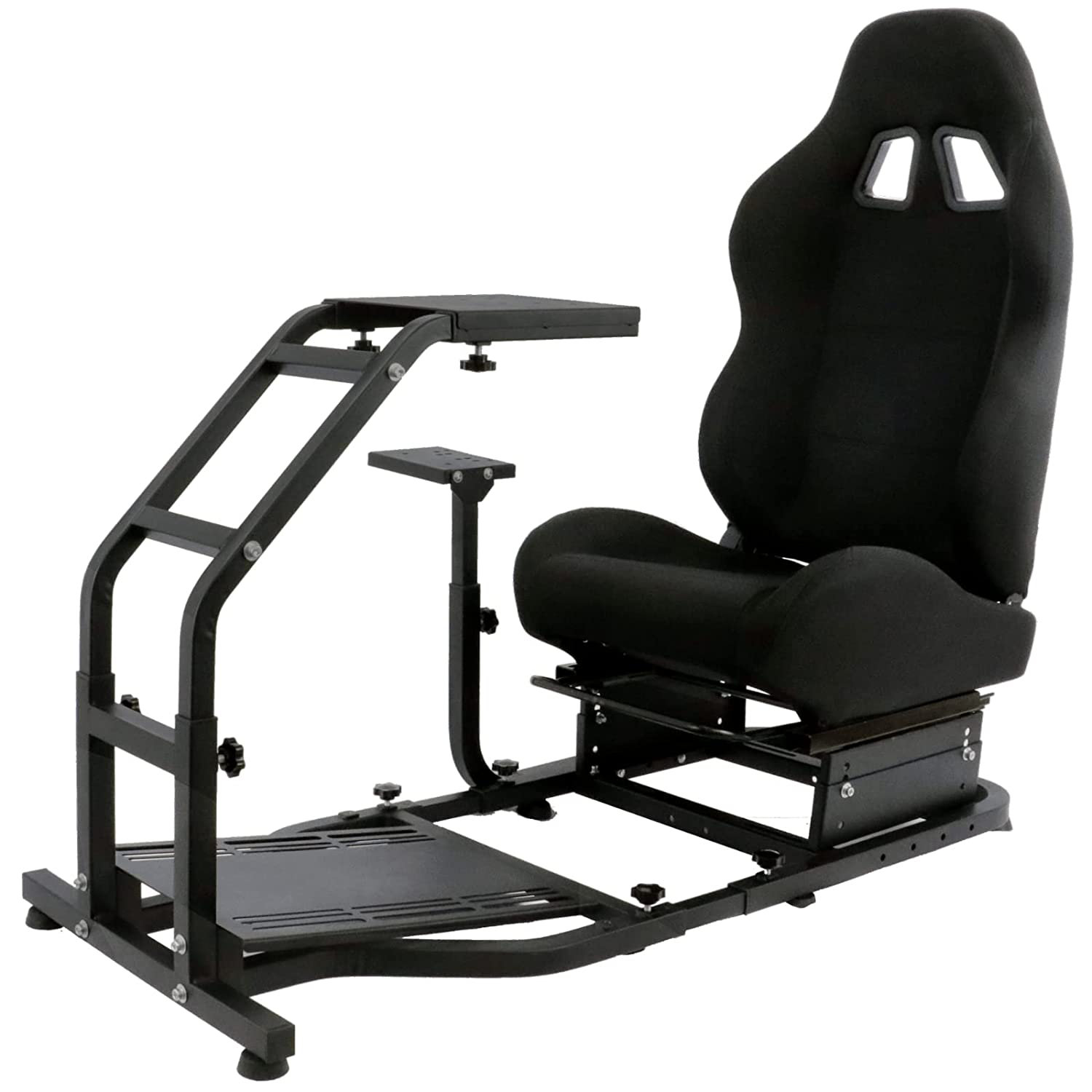 Anman Racing Simulator Stand with Seat fit Logitech Thrustmater, NO ...