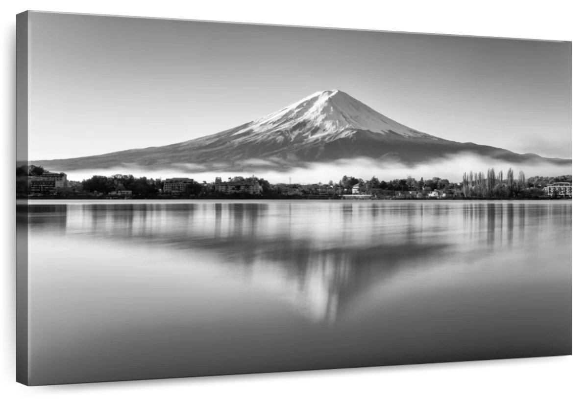 Millwood Pines Alvord Mount Fuji Monochrome | Wayfair