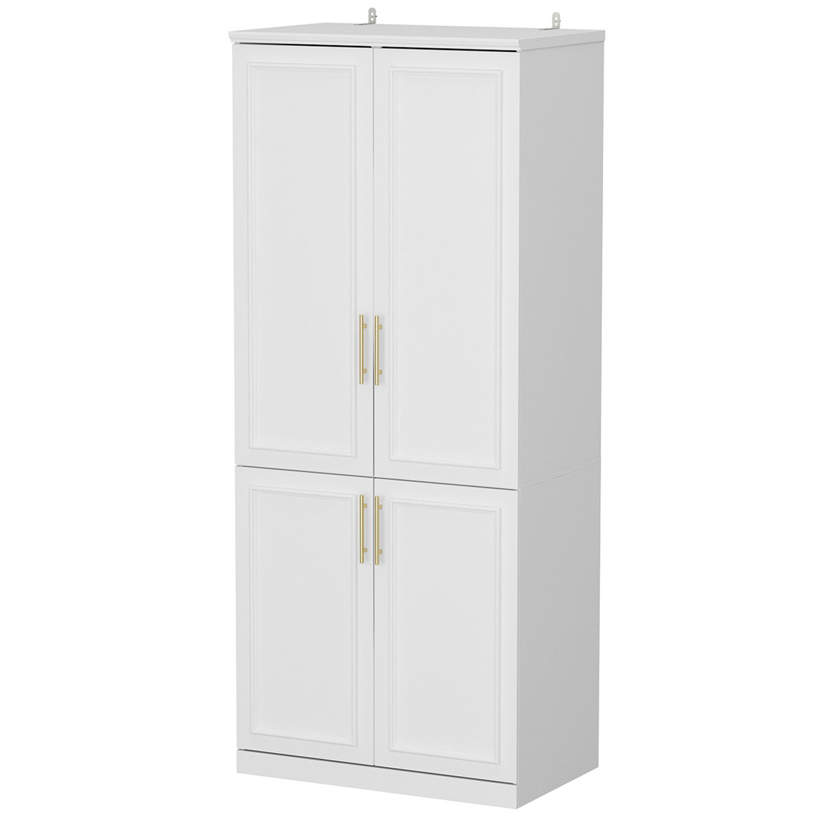 Lark Manor™ Anij 74.8'' H X 31.7'' W 4 Doors Armoire & Reviews | Wayfair