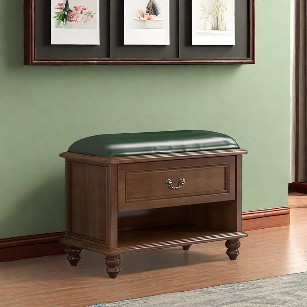 Liu's ink furniture 23.6in Retro style Shoe Change Stool | Wayfair