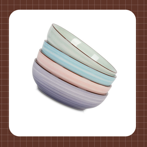 Eternal Night Large Pasta Bowls Set 8 Inch Salad Bowls, Wide And ...