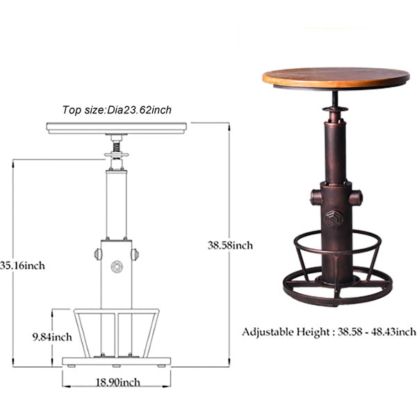 Topower Dining Table Round Solid Wood Dining Table & Reviews | Wayfair