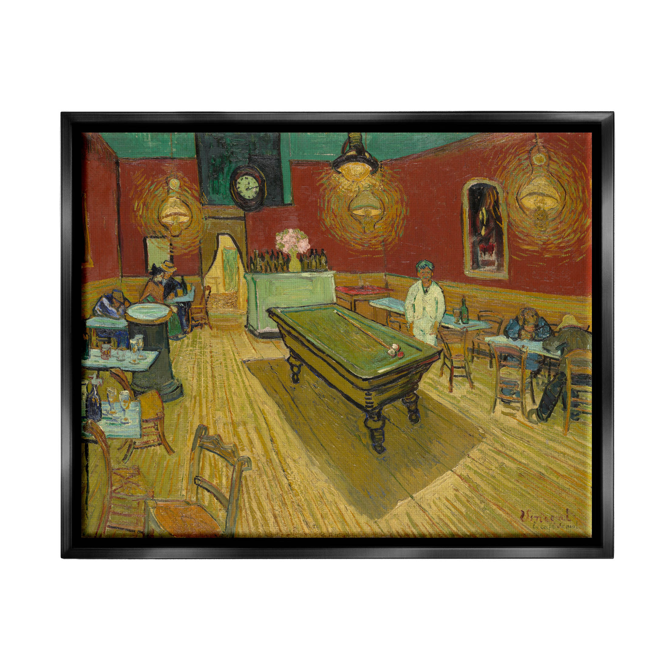Stupell Industries The Night Café Van Gogh Scene Painting Framed ...