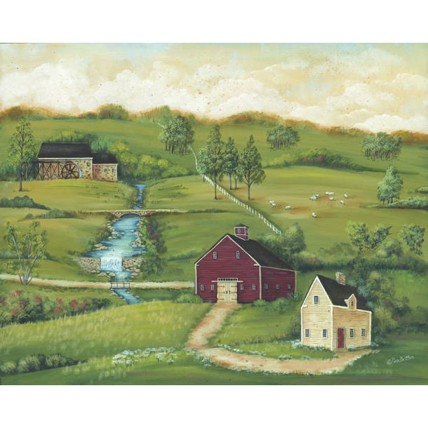 August Grove® Sander's Mill by Pam Britton - Wrapped Canvas Print | Wayfair