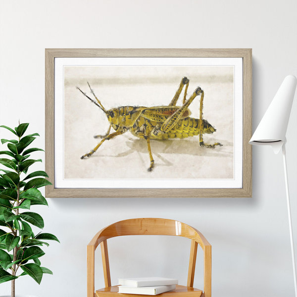 East Urban Home Grasshopper Vol.1 - Picture Frame Painting | Wayfair.co.uk