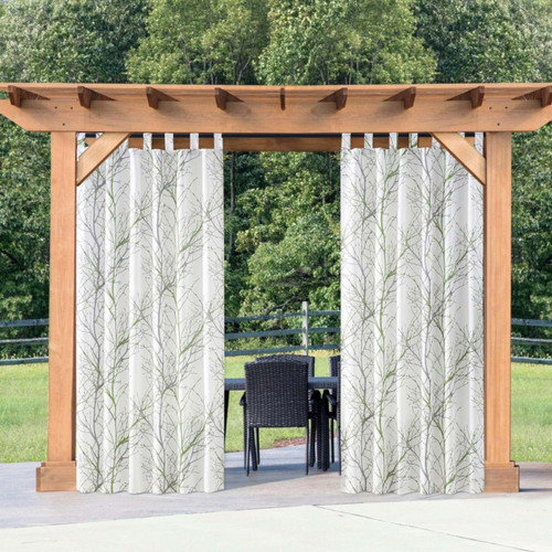 Lark Manor™ Semi-Sheer Light Filtering Outdoor Curtains | Wayfair