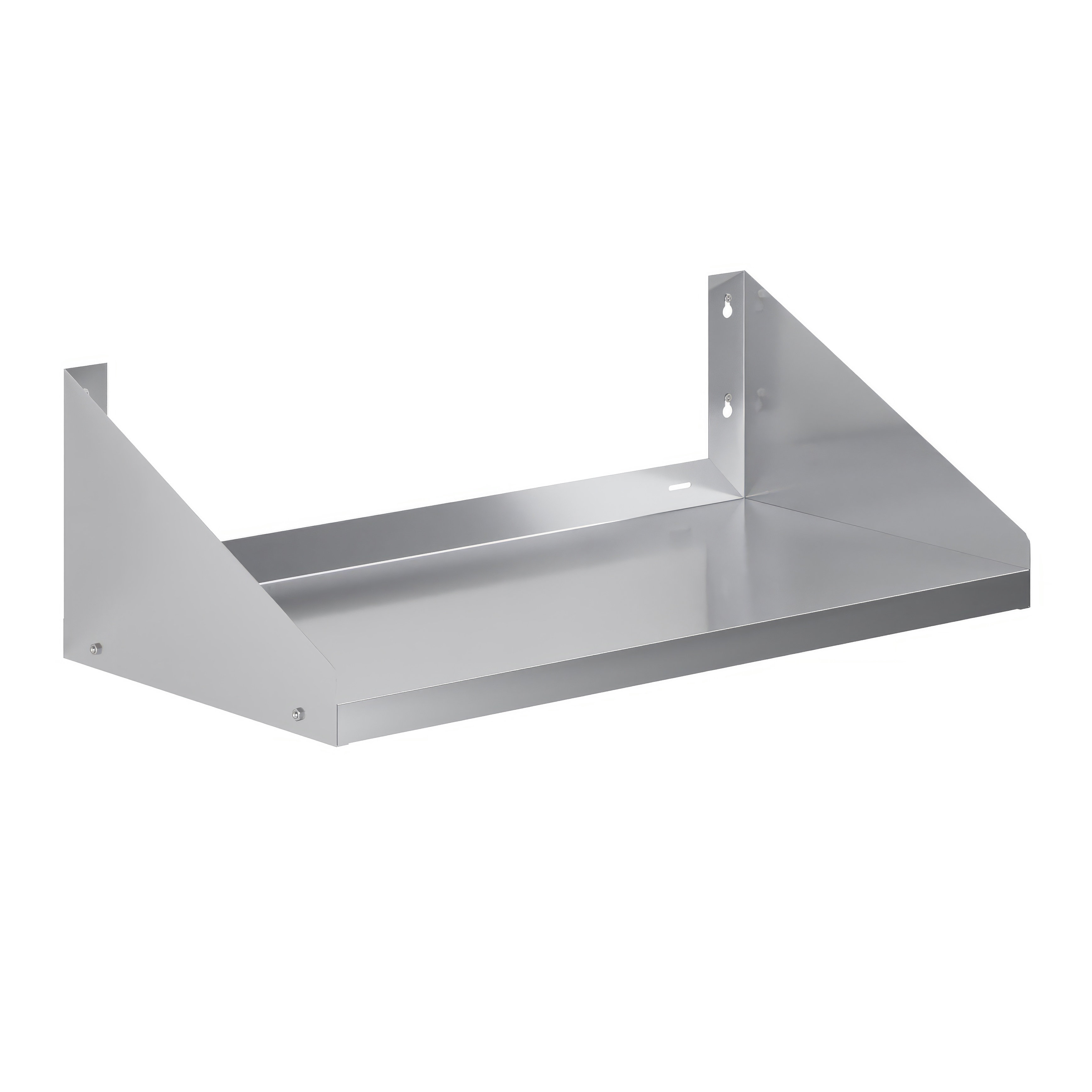 Amgood 18 in. x 36 in. Stainless Steel Wall Shelf with Side Guards ...