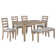 Laurel Foundry Modern Farmhouse Berger 6-Piece Rustic Solid Wood Dining ...